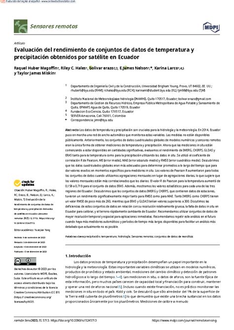 Magoffin R Evaluating The Performance Of Satellite Derived Temperature And Precipitation