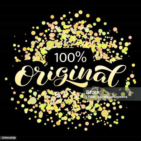 100 오리지널 브러쉬 레터링 포스터 또는 배너용 벡터 스톡 일러스트레이션 개성 개념에 대한 스톡 벡터 아트 및 기타 이미지