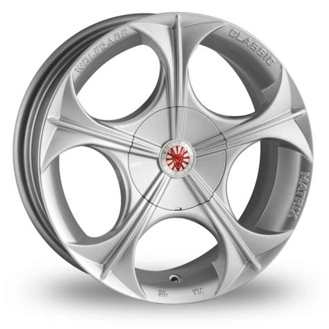 Wolfrace Matrix Silver 15 Alloy Wheels Wheelbase