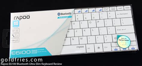 Rapoo E6100 Bluetooth Ultra Slim Keyboard Review Goldfries