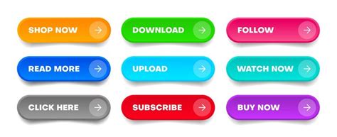 Premium Vector Click Here Web Button With Hand Cursor Action Button