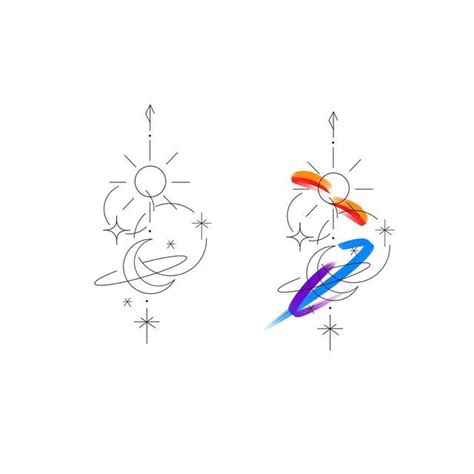 타투이스트 어반 홍대타투 미니타투 라인타투 On Instagram •우주 기하학⭐️ 예약가능 •cosmic