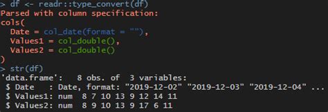 Auto Detect R Data Frame Column Data Types Data Cornering