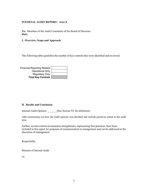 Free Printable Audit Report Templates Pdf Excel Word Example