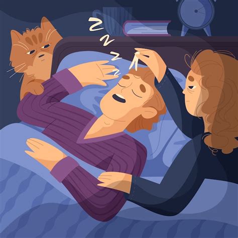 Premium Vector Hand Drawn Snoring Element Set