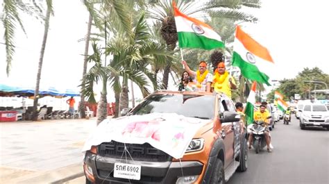 Grand Tiranga Yatra Taken Out In Thailands Pataya Theprint
