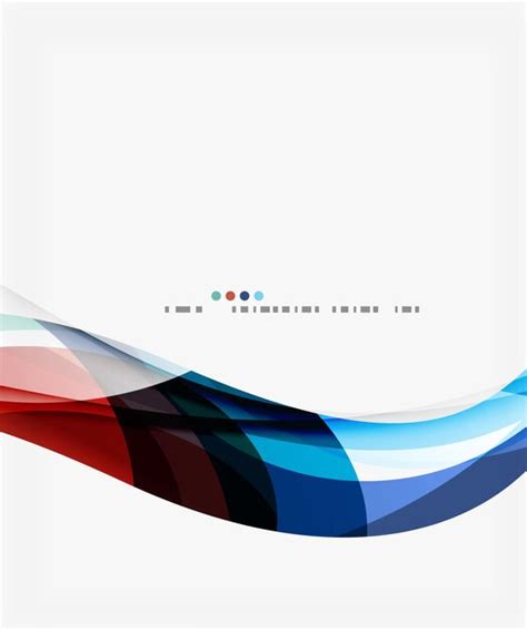 Premium Vector Colorful Geometric Wave Abstract Background Vector Template Background For
