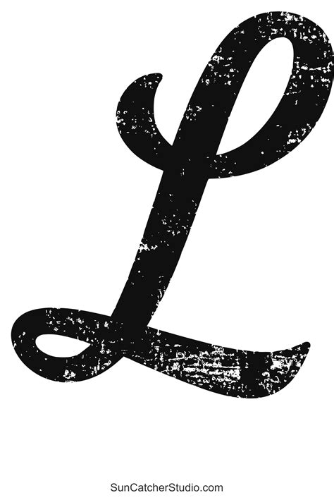 Letter L Cursive Letter L Balb Font Book Folding Pattern Folded