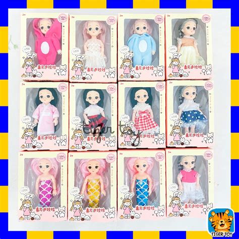 ตุ๊กตาบาร์บี้ ผิวขาวหน้าเกาหลี ญี่ปุ่น ตาแก้วมีขนตา ขนาด 15 5 Cm ตุ๊กตาทารก ตุ๊กตาบาโบลี่ ตุ๊กตา