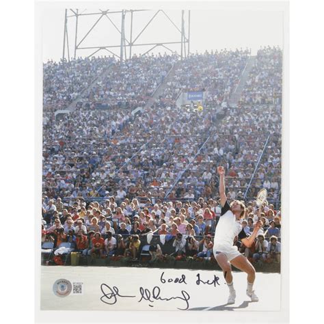 John McEnroe Signed 8x10 Photo Inscribed Good Luck Beckett