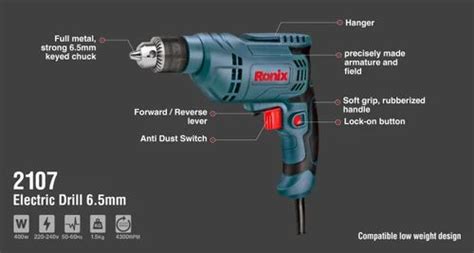 6 5 Mm 450 Watt Ronix Drill Machine At ₹ 1950 Piece In Mumbai Id 2853391869148