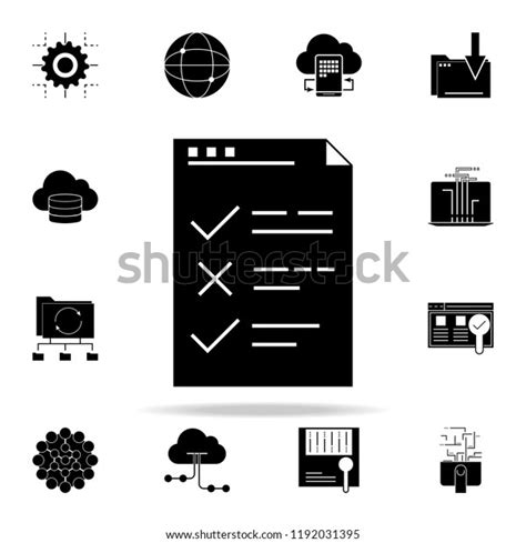 Testing Checklist Icon Web Development Icons Stock Illustration
