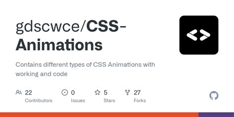 Github Gdscwcecss Animations Contains Different Types Of Css Animations With Working And Code