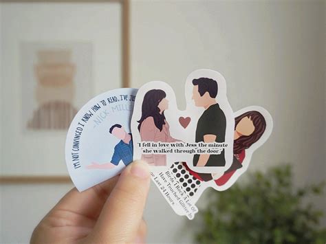New Girl Sticker Pack Jess And Nick Sticker Pack Jessica Day Etsy