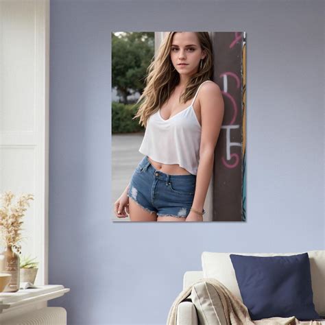 Emma Watson Elegance Poster Captivating Emma Watson Portrait Poster