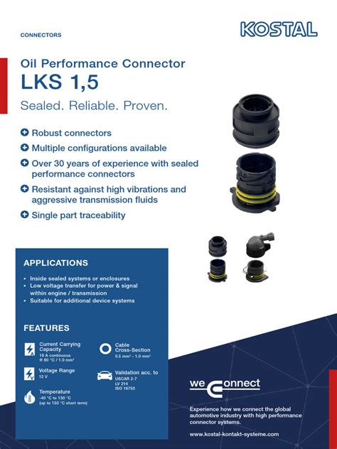 Kostal Pop Lks 1 5 Connector Screen Pdf Electrical Connector