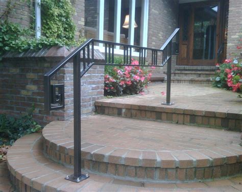 Fantastic Outdoor Railings For Concrete Steps References Stair Designs