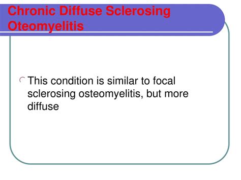 Diffuse Sclerosing Osteomyelitis