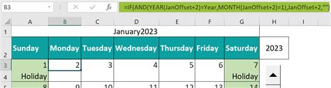Calendar Template In Excel Create Simple Dynamic Calendar