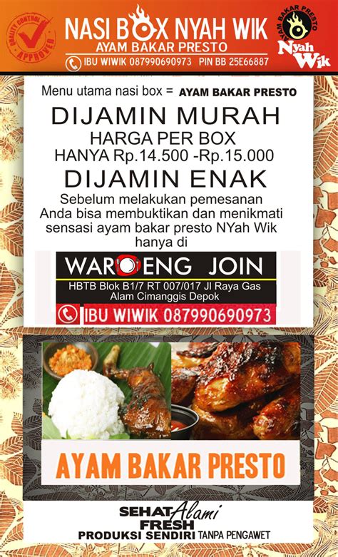 Paket Nasi Box Paling Murah Di Depok Jasa Catering Harga Nasi Box