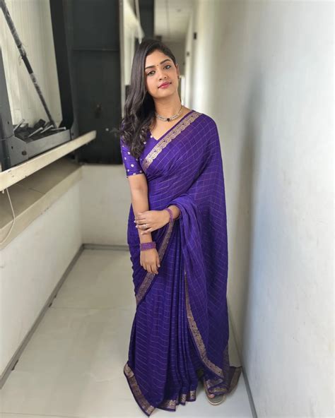 Hasini | 💜 MUA: @makeup_by_sree Saree: Blouse: @style_with_abi ...