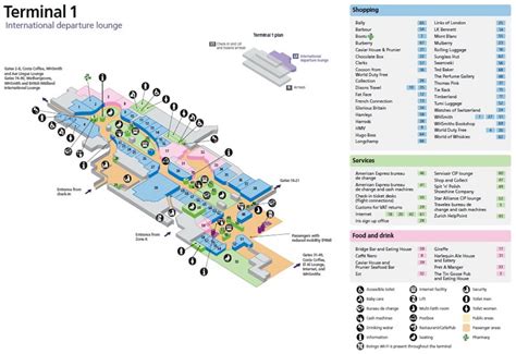 Heathrow International Terminal Map