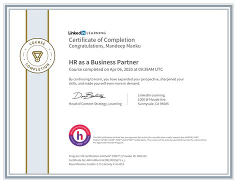 Mandeep Manku On Linkedin Certificate Of Completion
