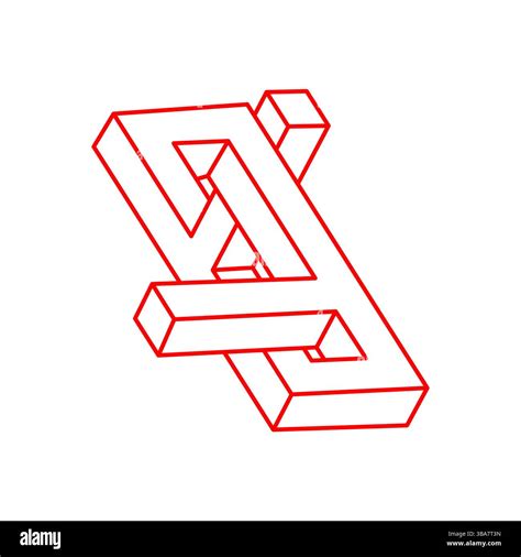 Unreal Geometric Figures Optical Illusion Shapes Impossible Objects Optical Art Figure Line