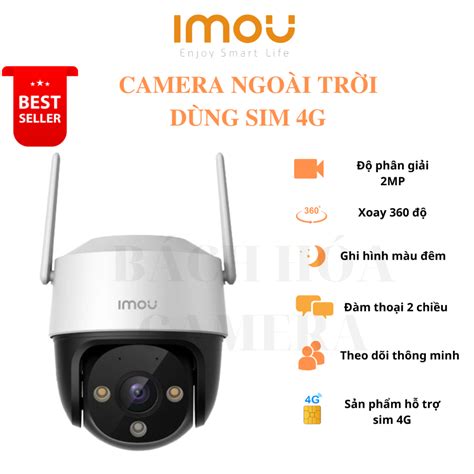 Mua Camera WIFI ngoài trời dùng sim 4G Imou Cruiser 4G S21FTP 1080P