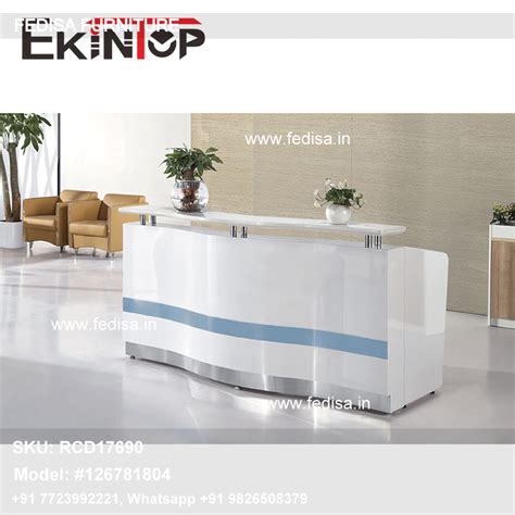L Shaped Reception Desk Beauty Salon Counter Reception Table Second