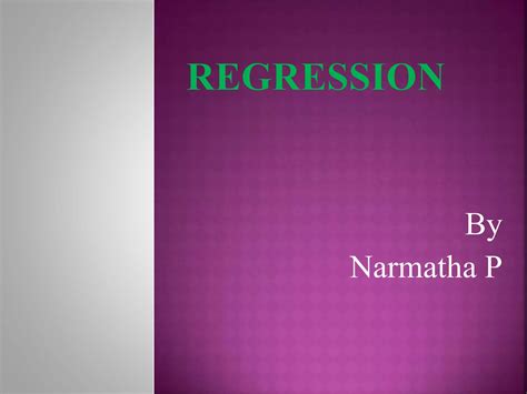 Regression Pptx