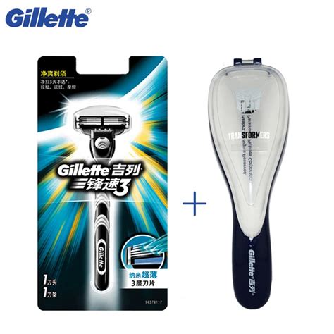 Gillette Mach 3 Safety Razor Manual Shaving Shaver Razors Men Face