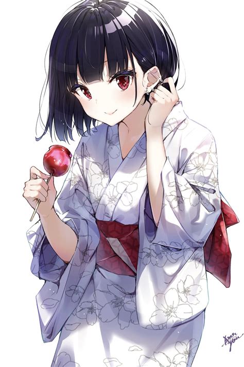 White Yukata [original] Animegirlsinkimonos