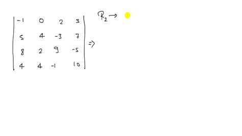 Solved Use The Determinant Theorems To Evaluate Each Determinant