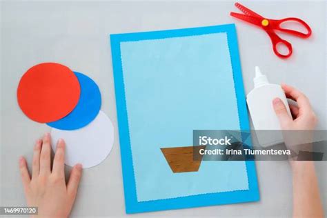 색종이에서 단계별 지침에 의해 풍선 Diy 개념입니다 단계별 사진 지침 8 단계 Diy에 대한 스톡 사진 및 기타 이미지