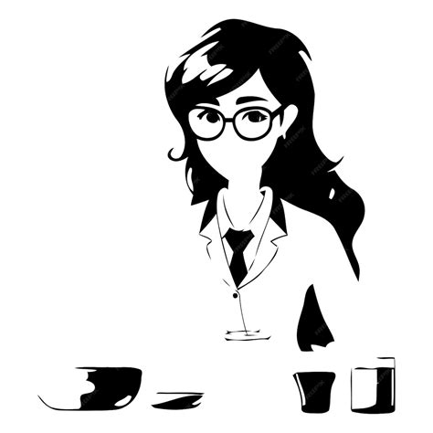 Premium Vector Scientist Woman Working In Laboratory Vector