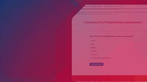 Jason Vandenberg On Linkedin Ot Cybersecurity Preparedness Assessment Rockwell Automation