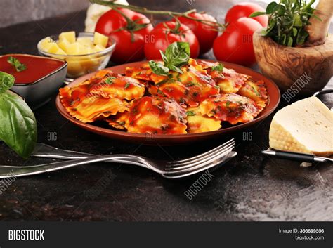 Ravioli Tomato Sauce Image And Photo Free Trial Bigstock