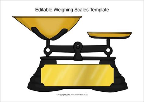 Editable Weighing Scales Template SB SparkleBox Templates Weight Scale Weighing Scale