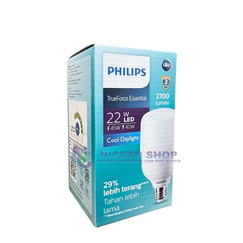 Jual Philips Lampu Led Tforce T Force Essential Led 22w 22watt E27 Putih Shopee Indonesia