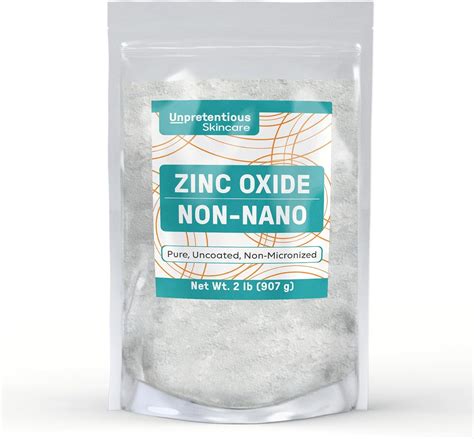 Unpretentious Non Nano Zinc Oxide Pure Uncoated Convenient Resealable Bag For Storage 2