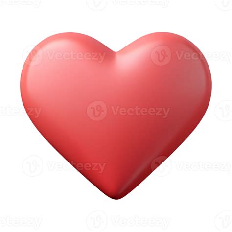 Iconic Traditional Symmetrical Flat Color Design Of A Heart With Crisp Edges With Scalable