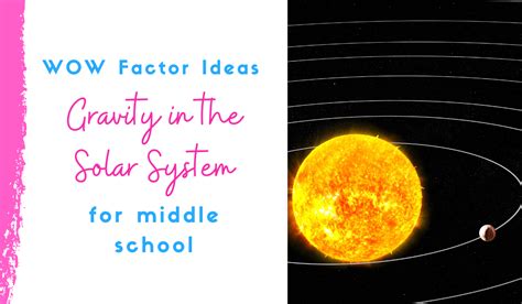 7 Ideas To Bring The Wow When Teaching About Gravity And Our Solar System Bright In The Middle