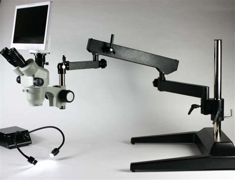 A20 50 Long Reach Articulated Arm Desk Base Microscope Stand Gt Vision