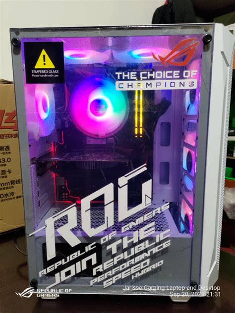 Gaming System Pc Desktop Package Asus Rog Strix Core I5 7400 4cores