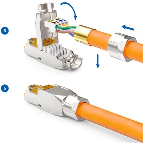 DeleyCON CAT 8 Netzwerkstecker RJ45 Werkzeuglos Geschirmt 40Gbit S