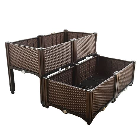 Raised Garden Bed Planter Boxes With Trellis Bed Bath And Beyond 37909734