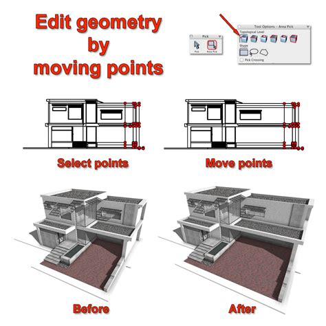 Edit Geometry Of Multiple Objects Simultaneously By Moving Points