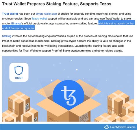 Trust Wallet Staking Tezos Event Coinpaprika