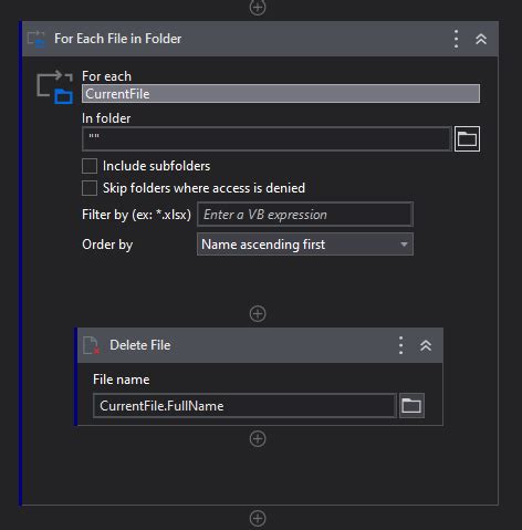How To Delete All Files And Folders In A Folder But Folder Should Be
